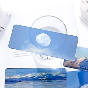 Translucent Bookmark Stationery Marker of Page Reading Assistant Page Holder Landscape Aesthetics Book Page Marker INS Style Page Label(C)