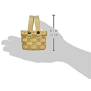 WEDDINGSTAR Miniature Woven Picnic Basket Favor - Set of 6