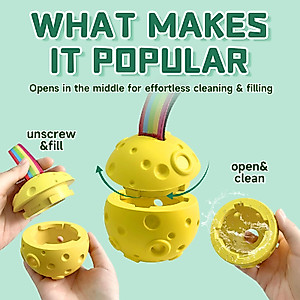 Baitedelai Dog Chew Toys,Treat Tray for Frozen Dog Food,Long-Lasting Durable Fillable Dog Treat Dispensing Dog Toy,Freezable Fillable Rubber Dog Toys with Silicone Treat Tray (Yellow&Treat Mold)