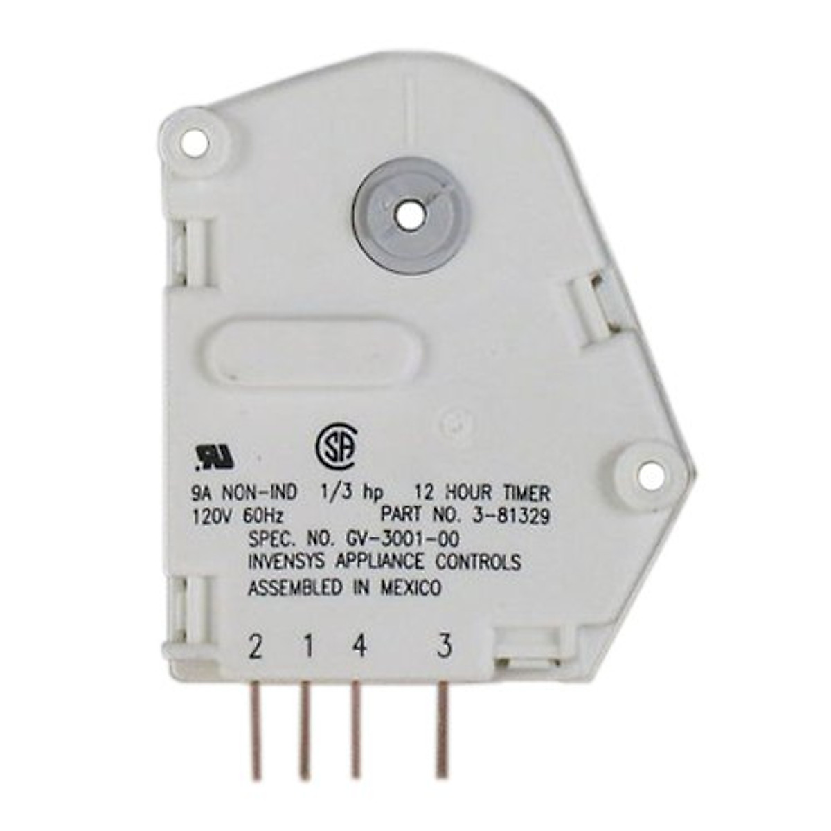 MaksPRO 3-81329 Defrost Timer fits Refrigerator WP3-81329 4357124 68001115 14220685