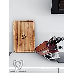DALSTRONG Teak Wood Cutting Board - 22" x 15" Large Size - Tight Wood Grain - - Laser-Engraved Measurements & Juice Groove - Kitchen Chopping Board - Serving - Large Cutting Boards - Gift Packaging