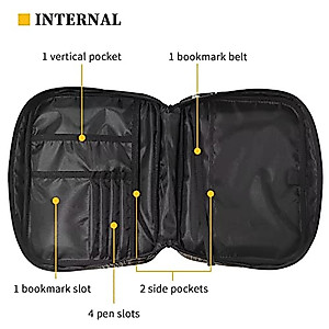 POLERO American Flag Deer Bible Cover for Women Camouflage USA Flag Bible Carrying Case Protective Bible Book Cover