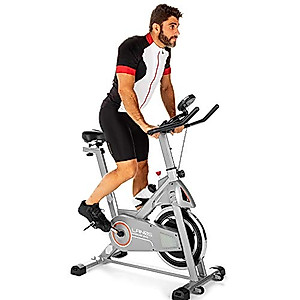 Lanos Exercise Bike, Stationary Bike for Indoor Cycling | The Perfect Exercise Bikes for Home Gym | Indoor Exercise Bike for Men and Women | Stationary Bike | Comfortable Seat Cushion, Silent Belt Drive, iPad Holder