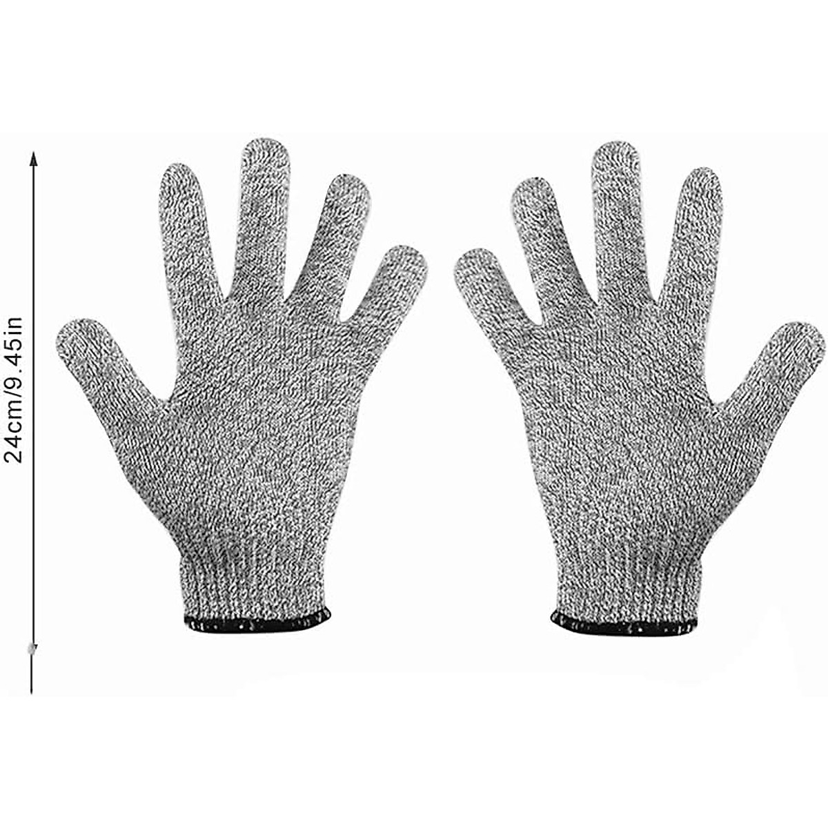 Oyster Shucking Knife Set , Oyster Knife Opener 2 Stainless Steel Oyster Knifes and 1 Pair Cut Resistant Gloves Oyster Opener Kit Oyster Opener with Wood-Handle Stainless Steel for Clam Shellfish and Seafood