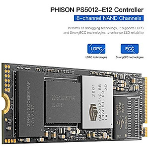 Hikvision E2000 512GB M.2 SSD NVMe PCIe Gen3, Internal Solid State Drive, 3D NAND, Up to 3,500MB/s, 3 Year Warranty