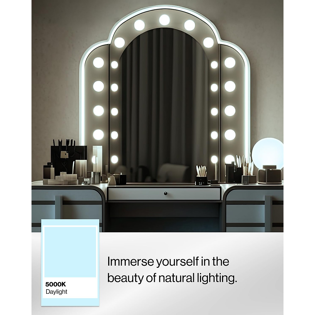 Sunco 4 Pack Vanity Globe Light Bulbs G25 LED for Bathroom Mirror, High Output 1000 LM, 100W Equivalent 11W, 5000K Daylight, Dimmable, E26 Base, Round Frosted Decorative Bulb