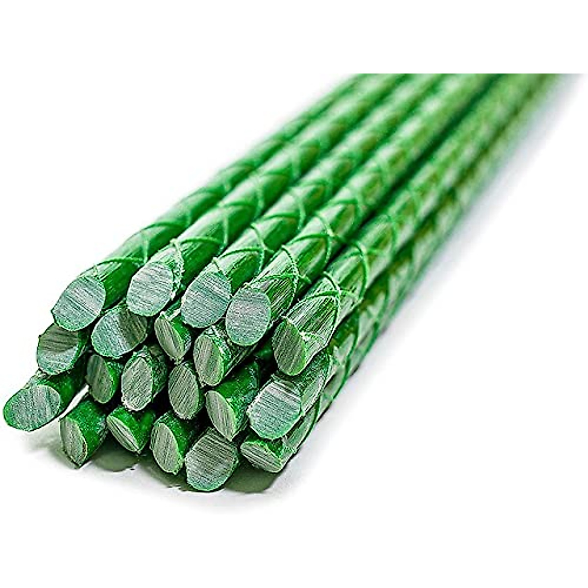 Eco-Friendly 2-FT Fiberglass Garden Stakes, Tomato Stakes, Plant Stakes (Pack of 20), 0.25-Inch Dia