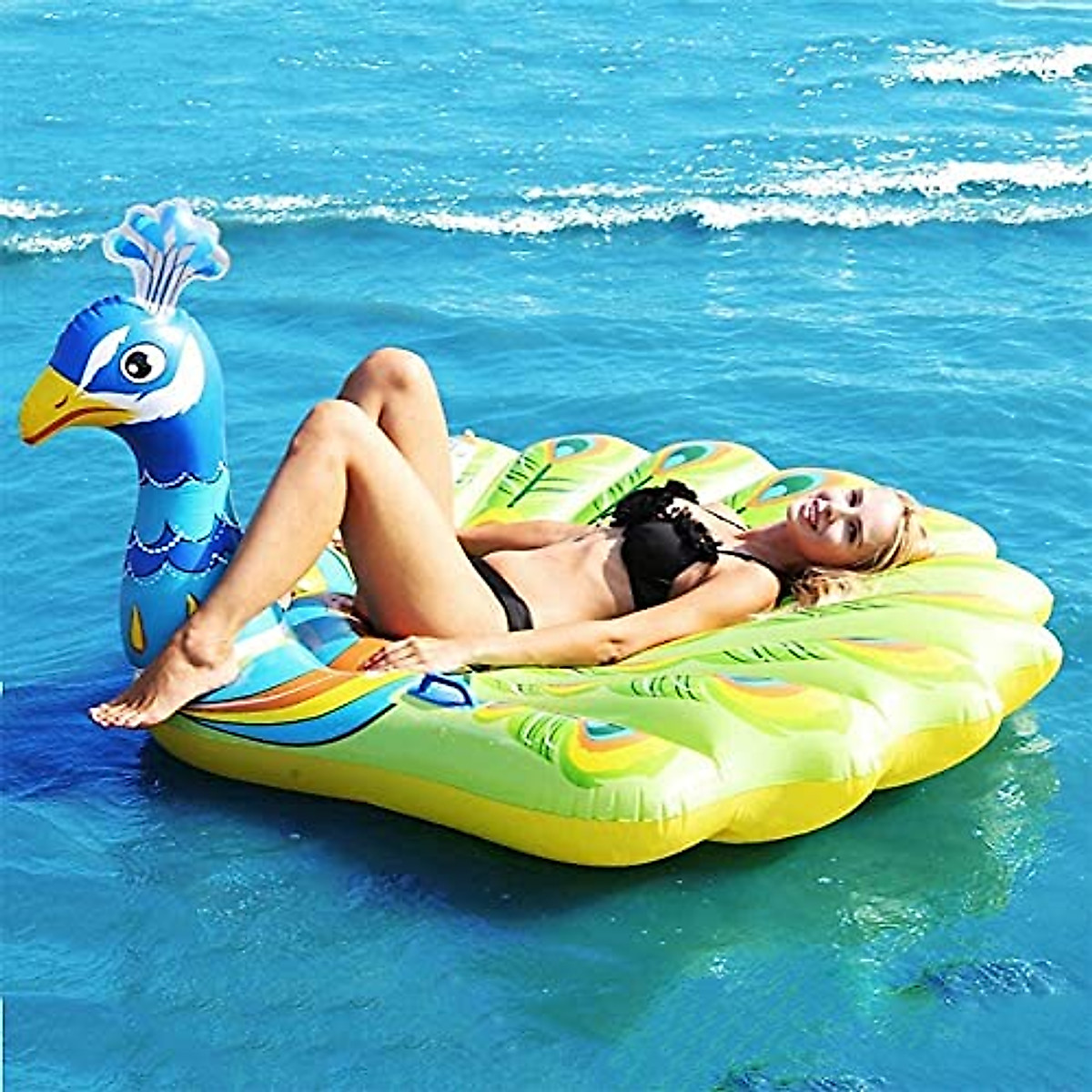 Glaceon Portable Adult Inflatable Water Mount Large Pool Float Row Toys Swimming Ring Suitable The Beach Summer Party Outdoor Water Recreation