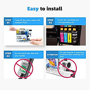 FLYINK 18 Pack LC103 Compatible Ink Cartridge Replacement for Brother LC103 LC101 103 101 Work with MFC-J870DW MFC-J450DW MFC-J6920DW MFC-J470DW MFC-J6520DW Printers