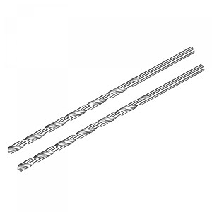 uxcell HSS(High Speed Steel) Extra Long Twist Drill Bits, 9mm Drill Diameter 250mm Length for Hardened Metal Woodwork Plastic Aluminum Alloy 2 Pcs