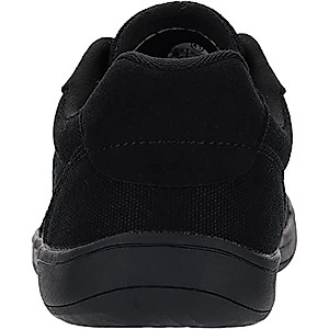 WHITIN Wide Toe Box Barefoot Sneakers for Men Canvas Minimalist Minimus Zero Drop Sole Shoes Size 11 Width 11W Walking Outdoor Training All Black 45