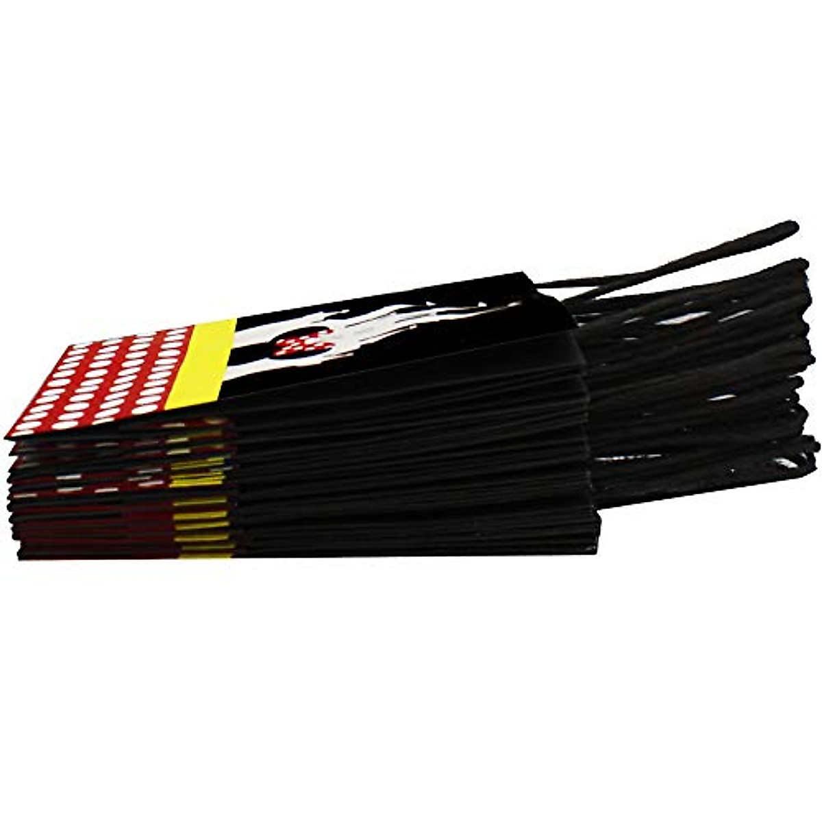 MOAXMOA Treat Bags Castle Gift Party Paper Bags with Handle for Birthday Baby Shower Mickey Minnie Theme Party Decorations Supplies- 12PCS