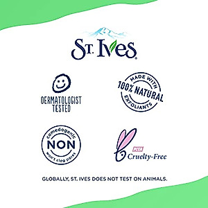 St. Ives Blackhead Clearing Face Scrub, Clears Blackheads & Unclogs Pores, Green Tea & Bamboo, Salicylic Acid Acne Treatment Facial Scrub, Moderate Exfoliator with Natural Exfoliants 6 oz, 6 Pack