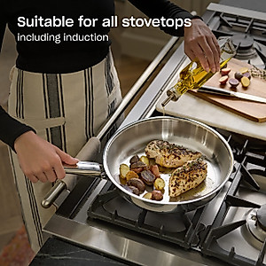 Fissler Steelux Pro Stainless Steel Fry Pan, 9.5”