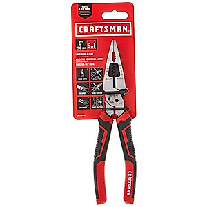 CRAFTSMAN Long Nose Pliers, 8-Inch Multi Function (CMHT81715)