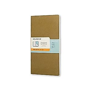 Moleskine Chapters Journal, Slim Large, Ruled, Tawny Olive, Soft Cover (4.5 x 8.25)