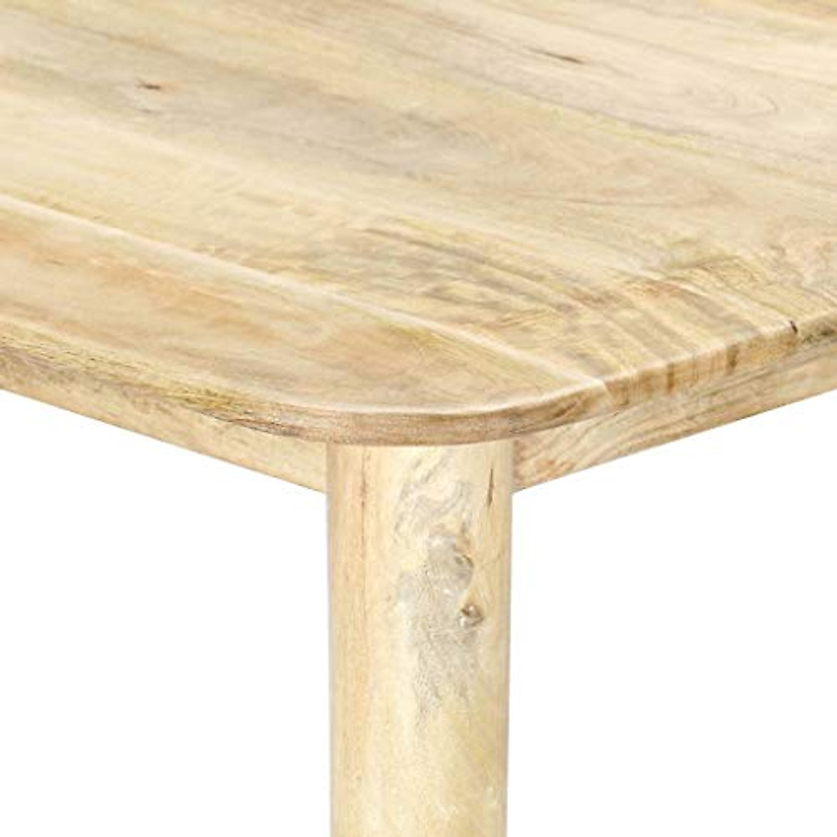 ULUYYUC Dining Table 70.9"x35.4"x29.9" Solid Mango Wood,Multifunctional Party Table Kitchen Tables Living Room Furniture Outdoor Table for Living Room, Kitchen, Backyard, Wedding