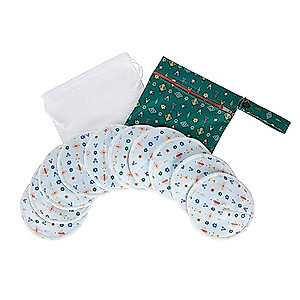 Idaho Jones Washable Reusable Nursing Pads for Breastfeeding - Oeko-Tex Certified Organic Bamboo Breast Pads with Laundry Bag & Waterproof Carrying Bag - Soft Ultra Absorbent Postpartum Pads - 5 Pairs