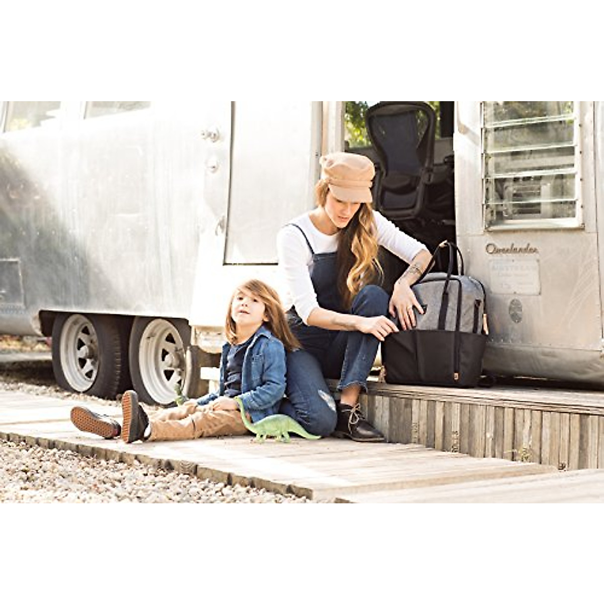 Petunia Pickle Bottom InterMix Backpack | Diaper Bag Backpack| Baby Bottle Bag for Parents | Stylish Baby Bag Organizer| Sophisticated and Spacious Backpack for On the Go Moms | Graphite/Black