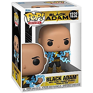 POP DC Heroes: Black Adam - Black Adam with Blue Lighting Funko Vinyl Figure (Bundled with Compatible Box Protector Case) Multicolor, 3.75 inches