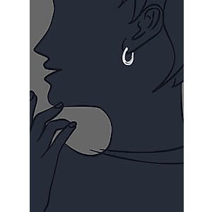 Vir Jewels 1/4 cttw Diamond Hoop Earrings .925 Sterling Silver 60 Stones Dangle 3/4 Inch