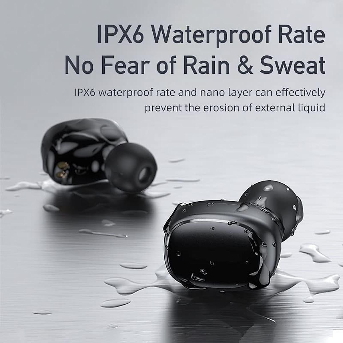 KENKUO Wireless Earbuds for Small Ear Canals, only 3g Light Weight, IPX6 Waterproof Bluetooth Ear Buds, Fast Charging Case, Wireless Earphones Compatible with Apple & Android, Purple