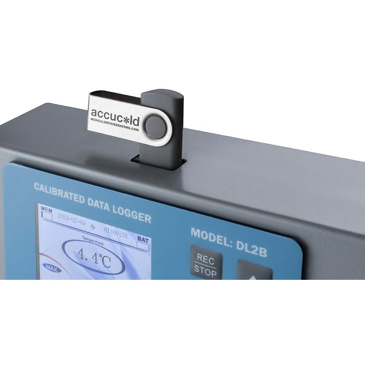 Summit Appliance DL2BKIT NIST Calibrated USB Digital Data Logger (DDL) with Large Display, Internal Memory, and Alarm in Standalone Kit Form for Aftermarket Installation