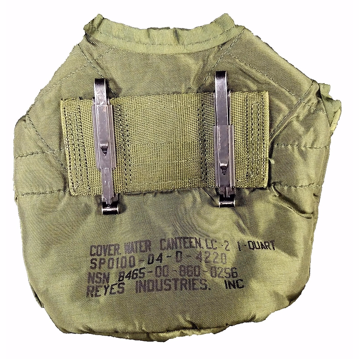 REYES INDUSTRIES Excellent 1QT Quart Insulated Canteen OD Green Alice Clips LC-1 LC-2