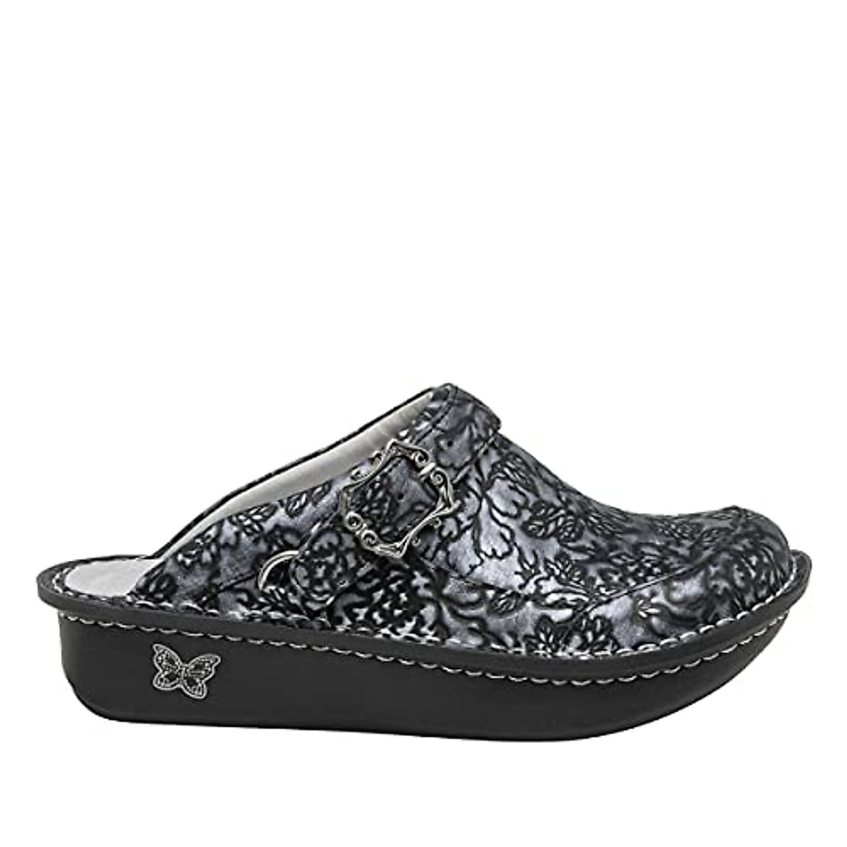 Alegria Women's Seville Chrome Bloom Leather Clog 9.5-10 M US
