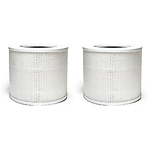 Nispira Core Mini 3-in-1 HEPA Activated Carbon Filter Replacement For Levoit Air Purifier Core Mini-RF | Remove Smoke, Dust, VOCs Chemcial | 2 Pack