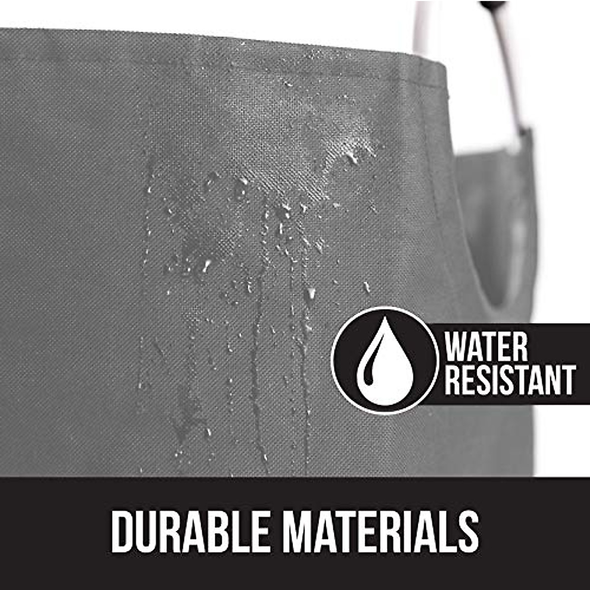 Gorilla Grip Laundry Basket and Fitted Bed Sheet, Laundry Bag Size 82L in Gray, Easy Carry Handles, Bed Sheet Size Twin in Gray, Shrink Resistant Deep Pocket, 2 Item Bundle