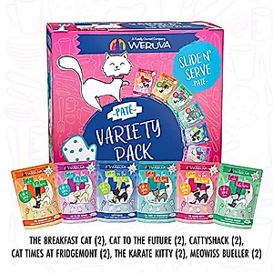 Weruva Cats in the Kitchen Slide N' Serve The Brat Pack Variety Cat Food Pouches