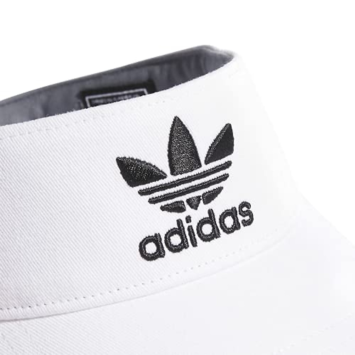 adidas Originals Twill Visor, White/Black, One Size