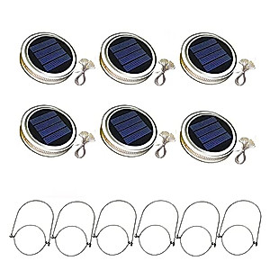 HJHSH Set of 6 Outdoor Solar Lights, Hanging Solar Lights Backyard Star String Lights Multi-Coloured Waterproof for Home Garden Christmas Outdoor Decoration (Color : Colored Lights, Size : B)