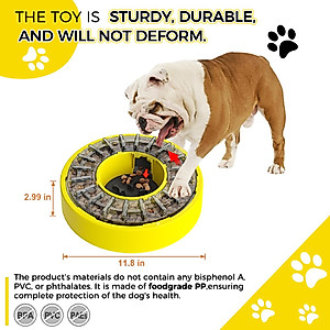 Mankoda Dog Puzzle Toys & Slow Feeder Dog Bowls, Dog Toys for Slow Down Eating and Maintain The Gastrointestinal Health, Improve IQ and Reduce Boredom