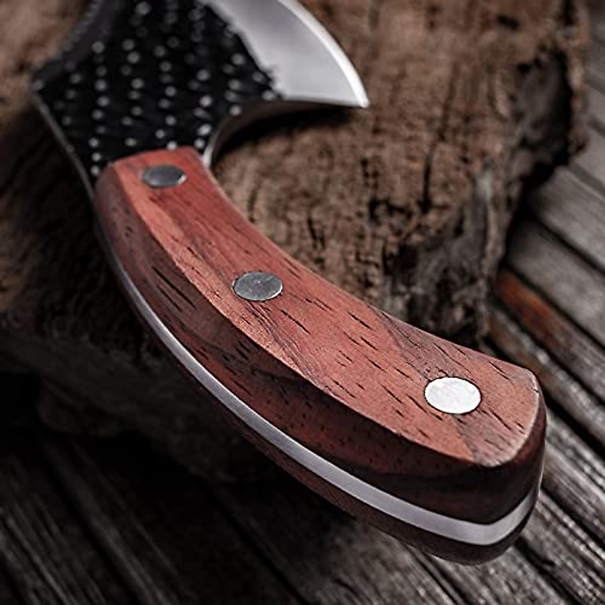 Boning Knife, 5" Inch Boning Knife Multi-purpose Double-edged Fishing Fillet Knife Camping Jungle Axe Butcher Knife and Nylon Protective Cover BY ZZYY