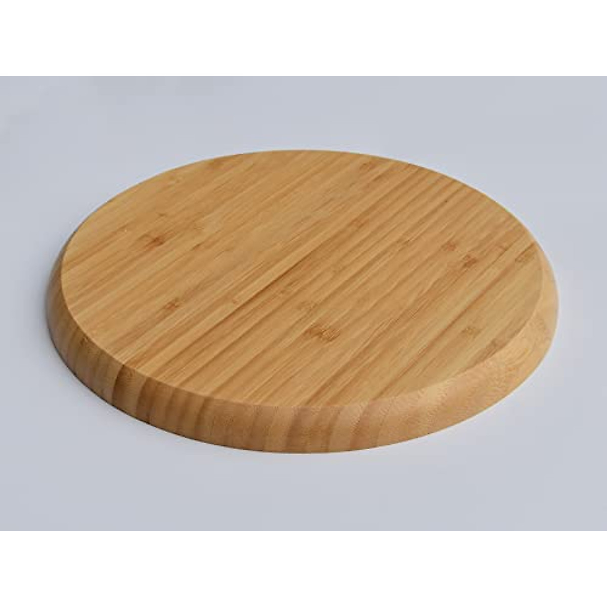 Party Trays for Serving Food, Bamboo Platter, Breakfast Dinner Trays Coffee Bread Serving Tray, Fruit Platters for Wedding Party Home Hotel Restaurant (11.8 Inch, Round)