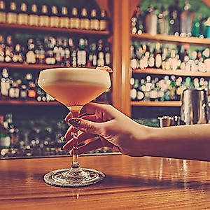 JEKOSEN Crystal Martini Cocktail Glasses 11 Ounce Set of 4 With Premium Gift Box Premium Strong Lead-Free Clear