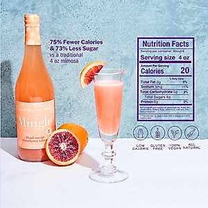 Mingle Mocktails Non Alcoholic Cocktails - 750ml Bottles (Various Flavors, 5 Bottle Pack)