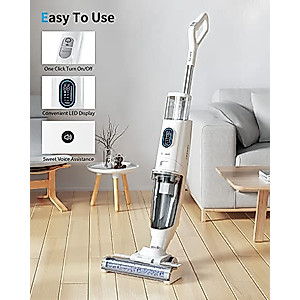 Ecowell WCVP02 Shop Wet Dry Vacuum Cleaner and Mop, 8.6 Pounds, White