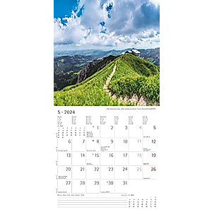 Alpen 2024 - Brochure Calendar 30 x 30 cm (30 x 60 Open) - Calendar with Space for Notes - The Alps - Picture Calendar - Wall Planner - Nature Calendar