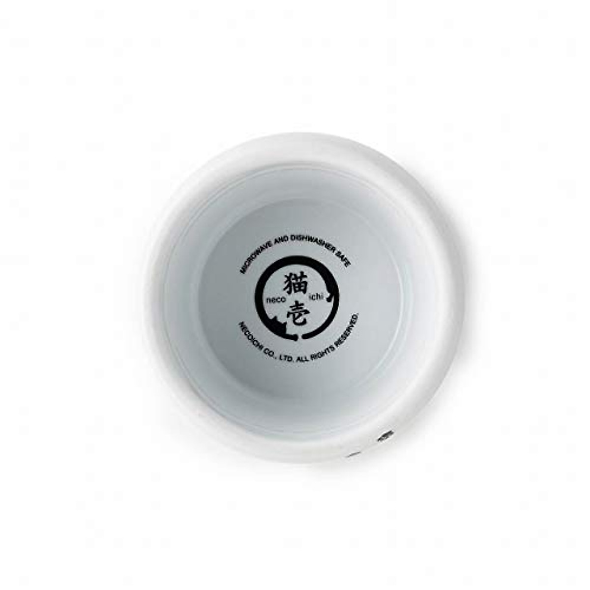 NECOICHI Raised Cat Water Bowl, Elevated, with Measurement Lines, Dishwasher and Microwave Safe (Cat, Extra Tall)