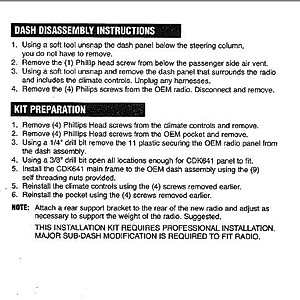 Double DIN Radio Dash Kit with Antenna Adapter & Harness for 2002-2005 Dodge RAM 1500 2500 3500