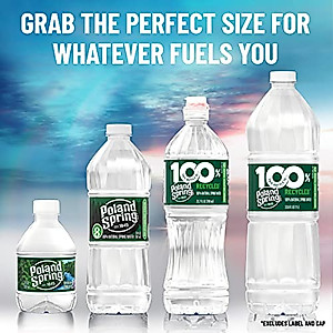 Poland Spring Brand 100% Natural Spring Water, 16.9 oz Plastic Bottles (Pack of 24)