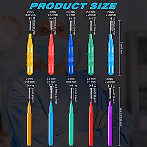 350 Pieces Floss Braces Brush Interdental Brush Teeth Toothpicks Cleaners Soft Dental Flosser Picks Refill Dental Cleaning Tool for Adult Tooth Clean (Mixed Color)