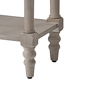 Koncemel Console Table with Drawers, Farmhouse Entryway Table with Storage Shelves, Sofa Table with Carved Long for Living Room, Hallway, Entryway