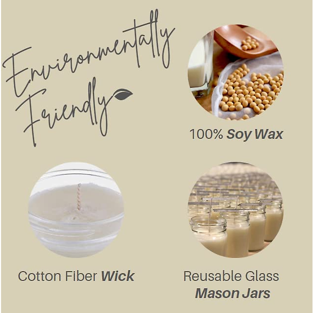 Nika's Home Baby Powder Soy Candle 12oz Mason Jar Non-Toxic White Soy Candle-Hand Poured Handmade, Long Burning 50-60 Hours Highly Scented All Natural, Clean Burning Large Candle Gift Décor