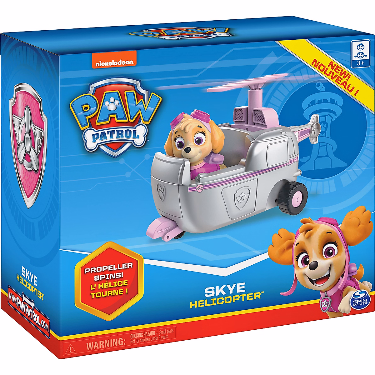 Paw Patrol, Skye’s Helicopter Vehicle with Collectible Figure, for Kids Aged 3 and Up