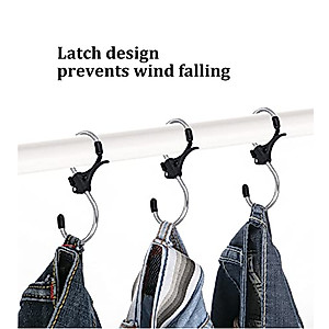 GEZIDEA S Hooks Stainless Steel Heavy Duty S Hooks Anti Drop for Kitchen,Work Shop,Bathroom,Garden,Wardrobe,Office,Perfect Rack Hooks,Big,10Pieces