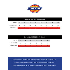 Dickies Men's Leather Double Prong Belt, Black, 38